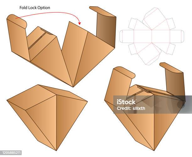 Conception De Modèle De Découpage De Matrice De Boîte Maquette 3d