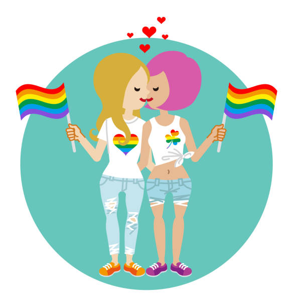 80 Japanese Lesbian Kissing Photos Taleaux Et Images Libre De Droits