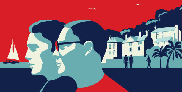 6000 Gay Couple Men Ilustração De Stock Gráficos Vetoriais E Clipart