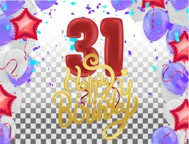 [90] 31st anniversary Clipart Vector PNG , SVG, EPS, PSD, AI
