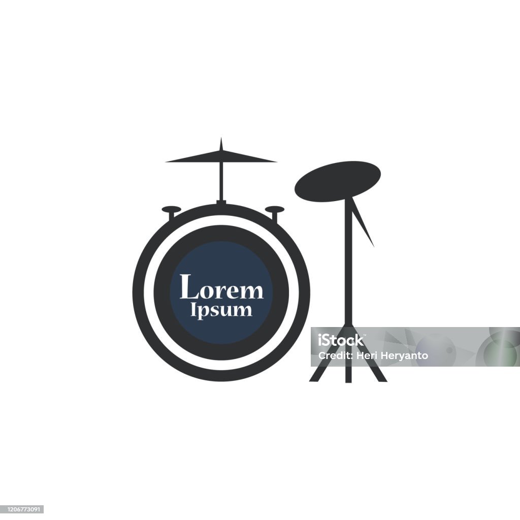 Drum Logo Design Template Drum Vector Illustration Music Store Logo ... Drum Logo Design Template Drum Vector Illustration Music Store Logo ...