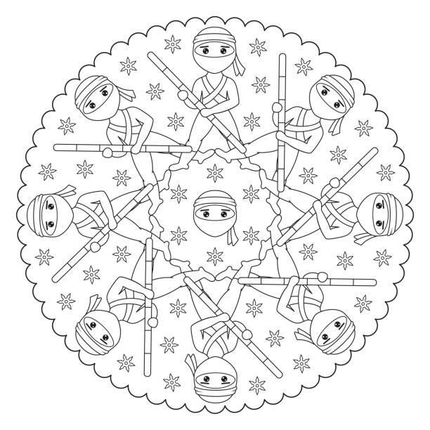 350 Mandalas Para Colorear Niños Ilustraciones De Stock Gráficos
