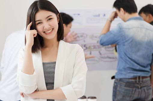 Startup Keragaman Tim Kerja Brainstorming Konsep Pertemuan Pengusaha
