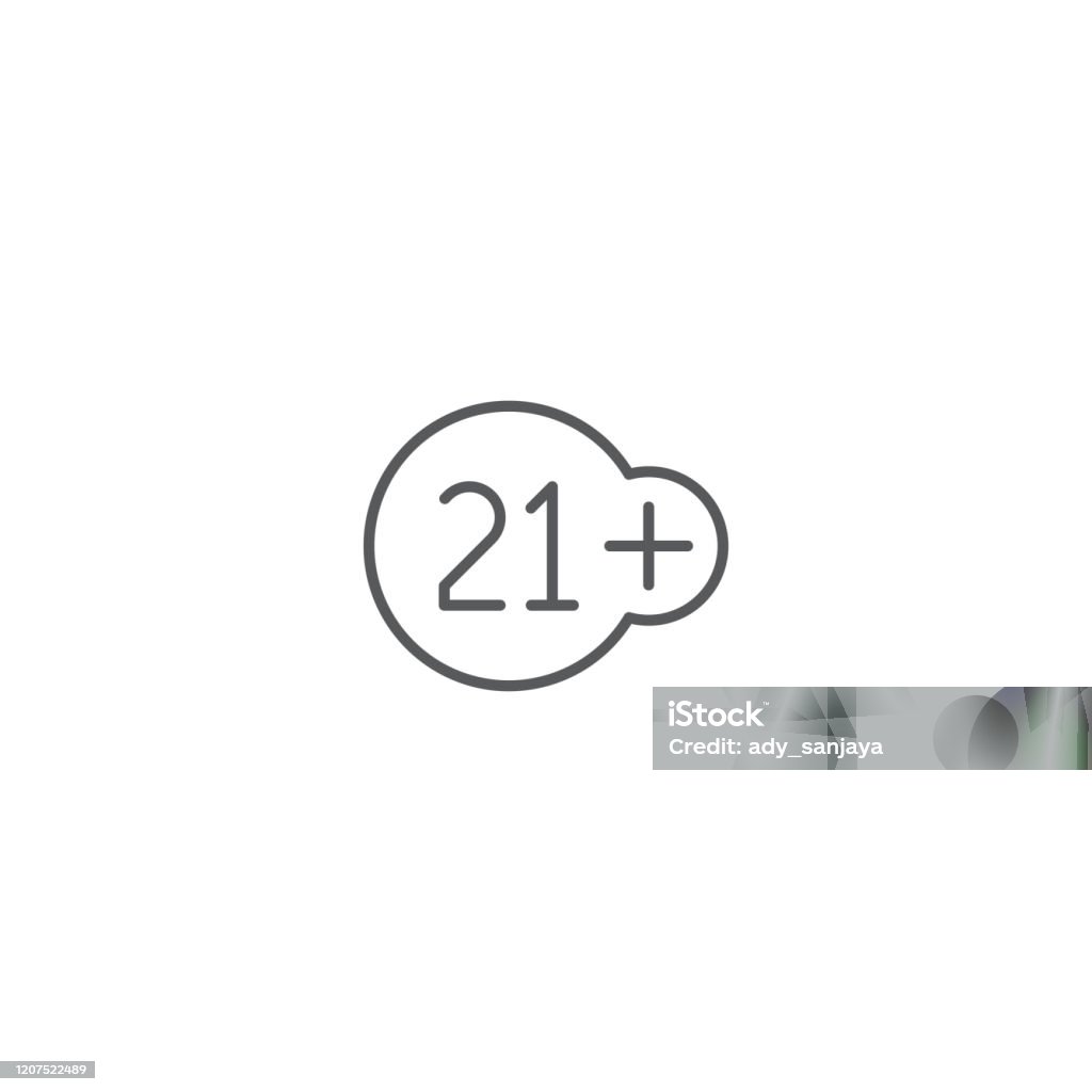 21 Plus Jahre Alte Zeichen Vektor Symbol Auf Weißem Hintergrund ... 21 Plus Jahre Alte Zeichen Vektor Symbol Auf Weißem Hintergrund ...