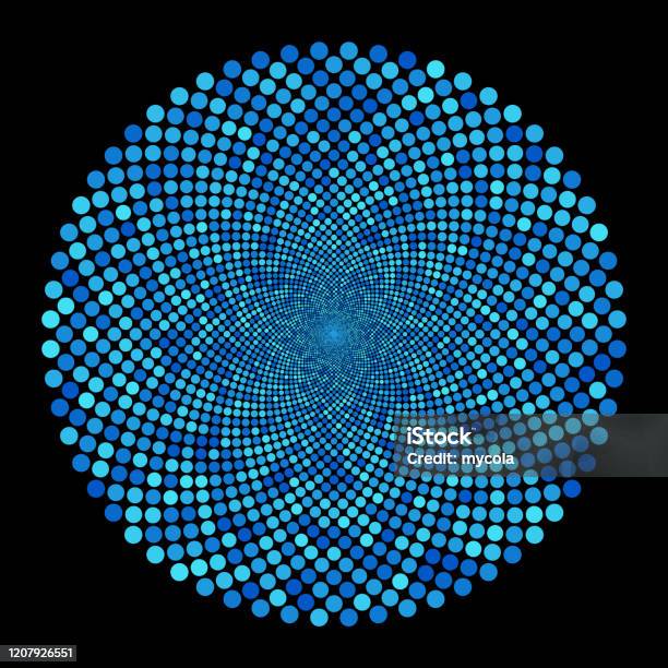 Latar Belakang Titiktitik Lingkaran Bentuk Halftone Lambang Logo