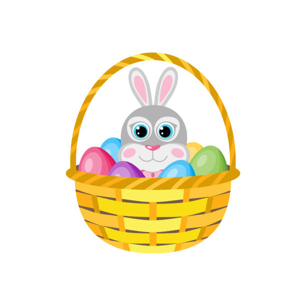 Easter Egg Basket Clip Art
