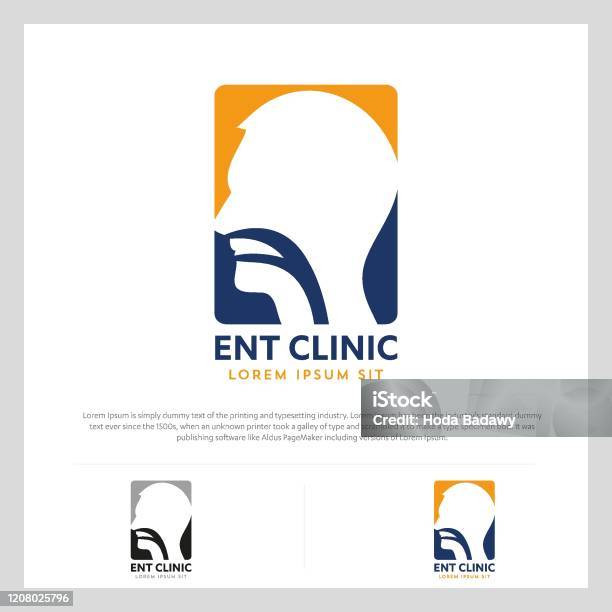Logo Tk Kepala Untuk Telinga Hidung Dokter Tenggorokan Ikon Vektor ... Logo Tk Kepala Untuk Telinga Hidung Dokter Tenggorokan Ikon Vektor ...