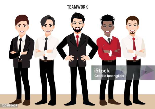 Karakter Kartun Dengan Set Tim Bisnis Atau Konsep Kepemimpinan Dengan ... Karakter Kartun Dengan Set Tim Bisnis Atau Konsep Kepemimpinan Dengan ...