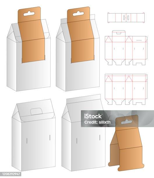 Conception De Modèle De Découpage De Matrice De Boîte Maquette 3d