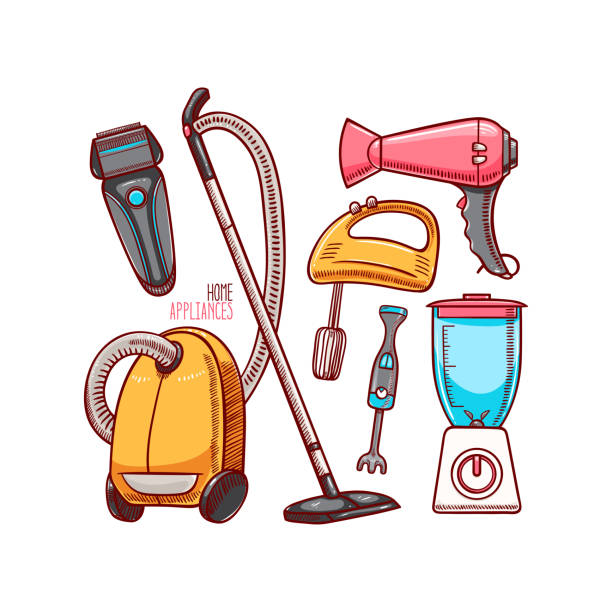 490 Cute Cartoon Vacuum Cleaner Stock Illustrations Royalty Free Vector Graphics And Clip Art