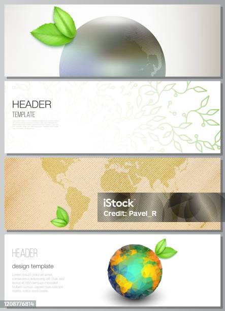 Tata Letak Vektor Header Templat Desain Banner Untuk Desain Footer ... Tata Letak Vektor Header Templat Desain Banner Untuk Desain Footer ...