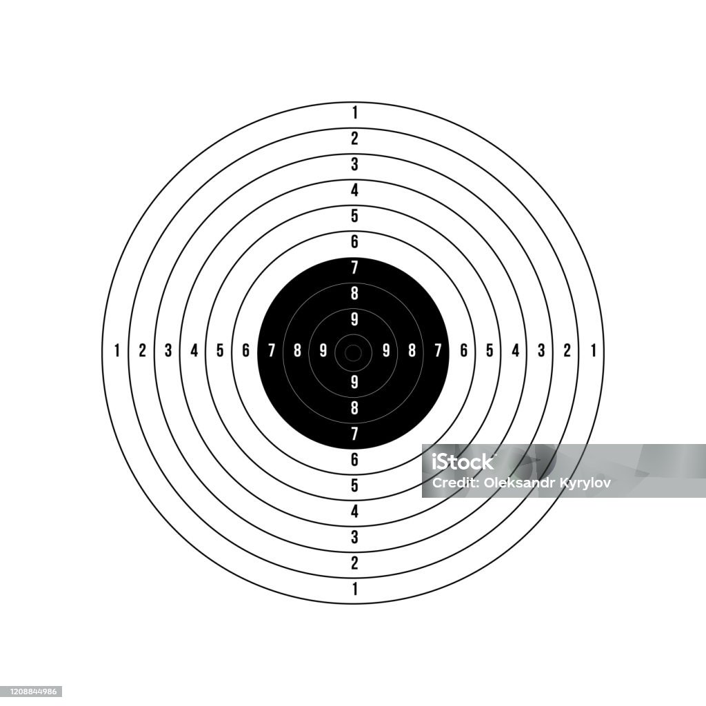 Pistol Udara Issf 10 Meter Menembak Target Memanah Yang Bisa Dicetak ... Pistol Udara Issf 10 Meter Menembak Target Memanah Yang Bisa Dicetak ...