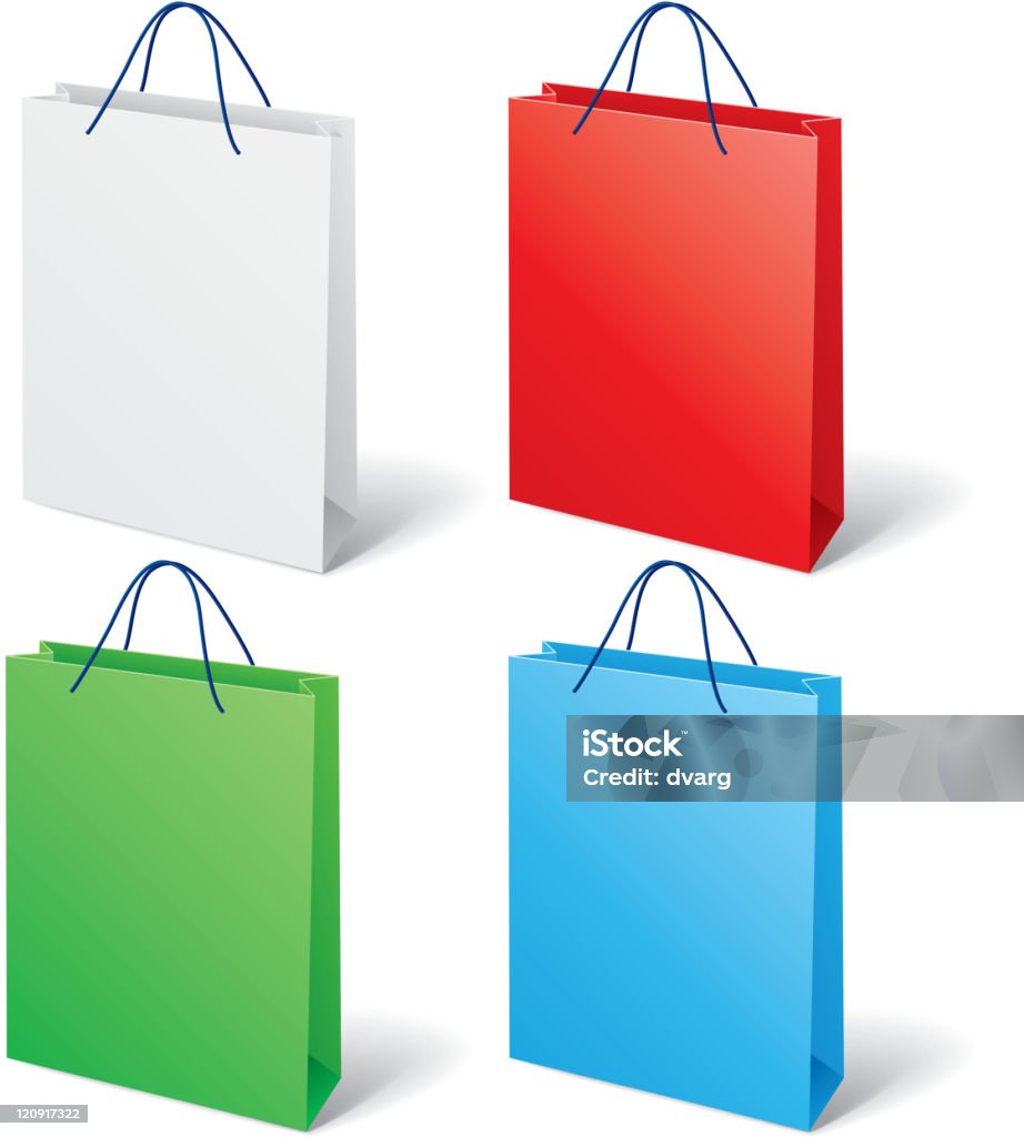 Shopping Bags Stock Illustration Download Image Now Bag Blue