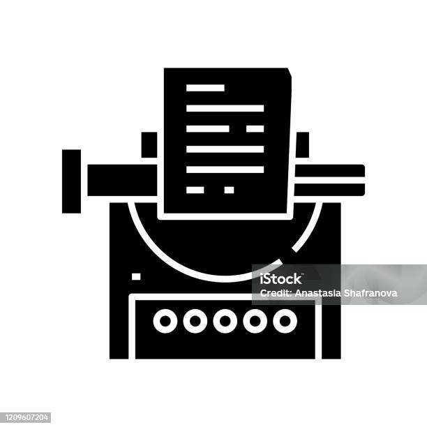 Copie Dicône Noire Illustration De Concept Symbole Plat De Vecteur