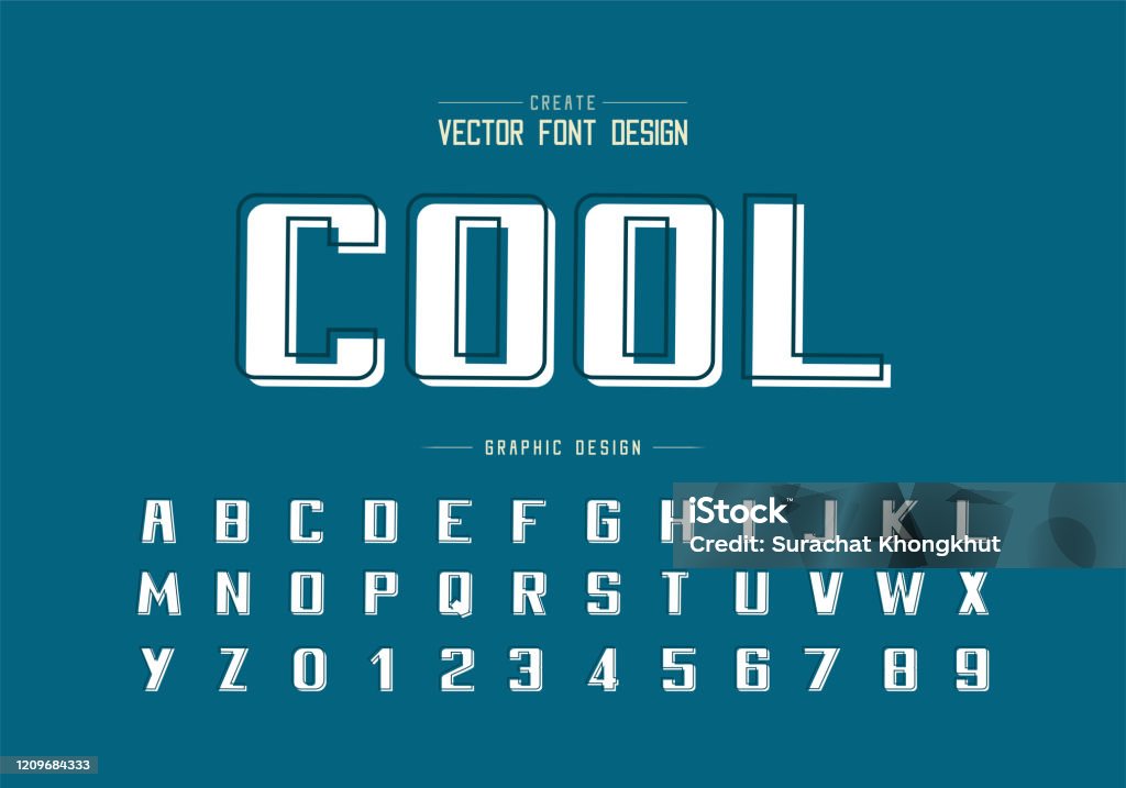 Font Garis Dengan Bayangan Putih Dan Vektor Alfabet Tebal Jenis Huruf ... Font Garis Dengan Bayangan Putih Dan Vektor Alfabet Tebal Jenis Huruf ...