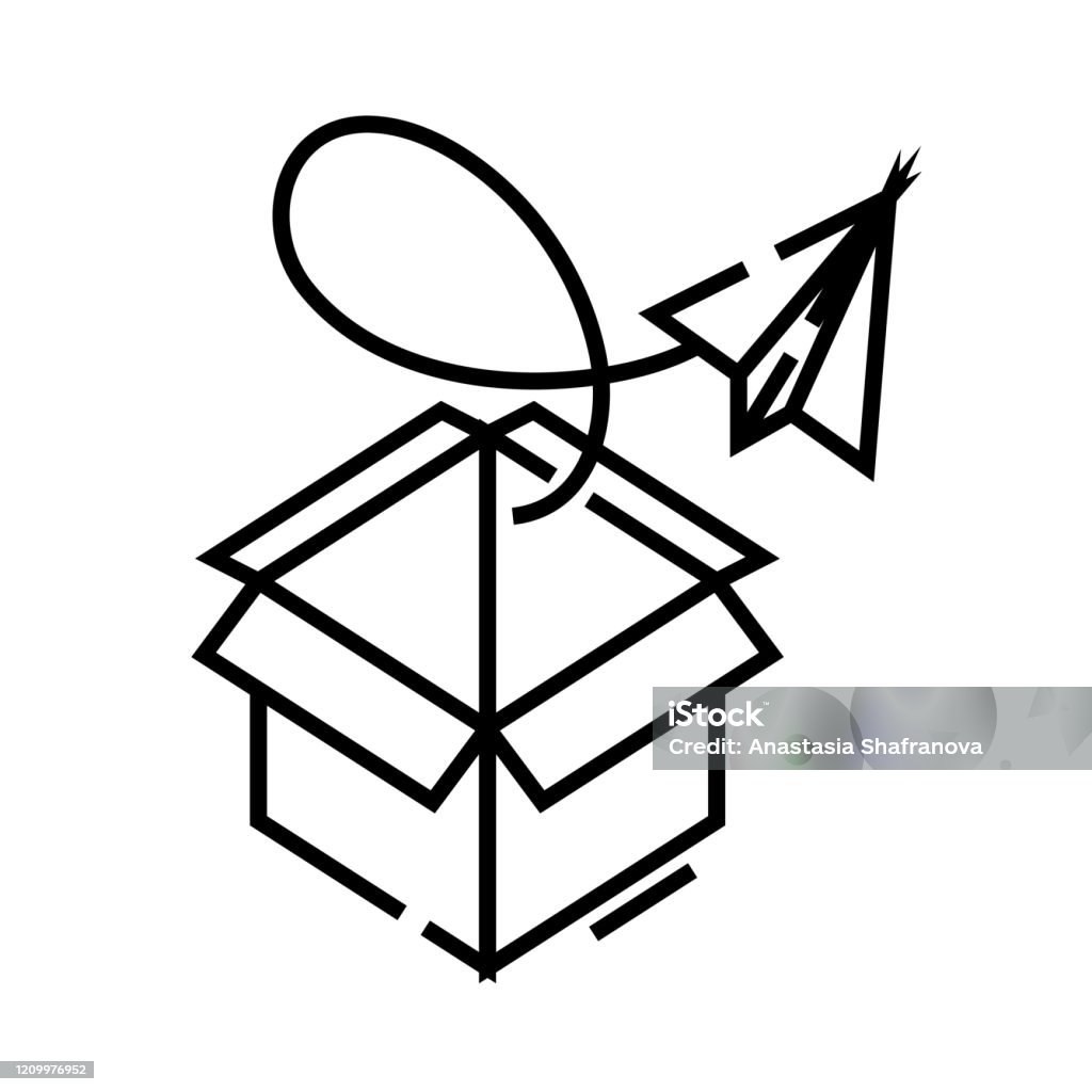 Vetores De Ícone Da Linha Newsletter Sinal De Conceito Ilustração