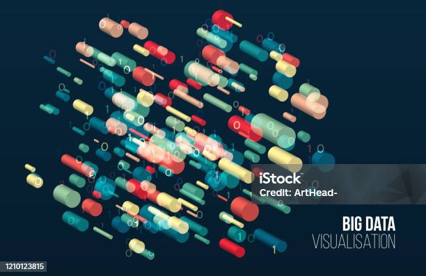 Connection Structure Data Array Visual Concept Big Data Connection Complex Stock Illustration