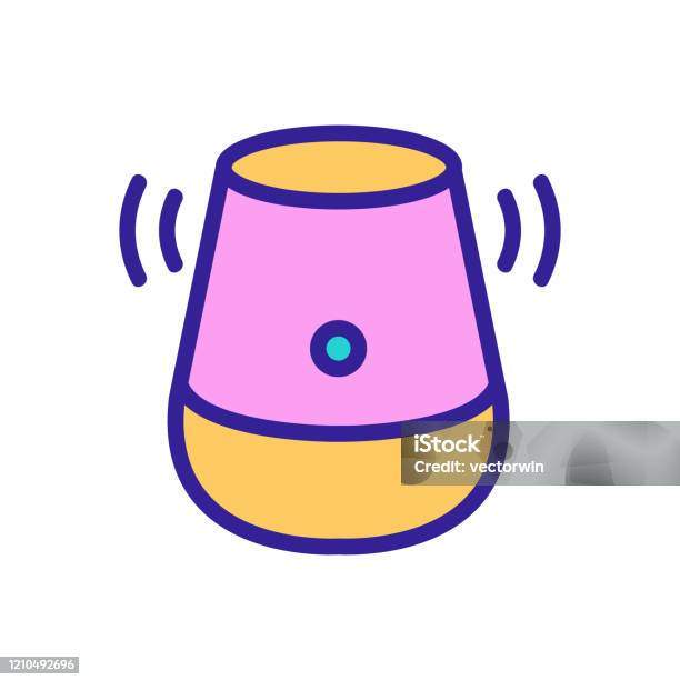 Vecteur Dicône De Commande Vocale Illustration De Symbole De Contour