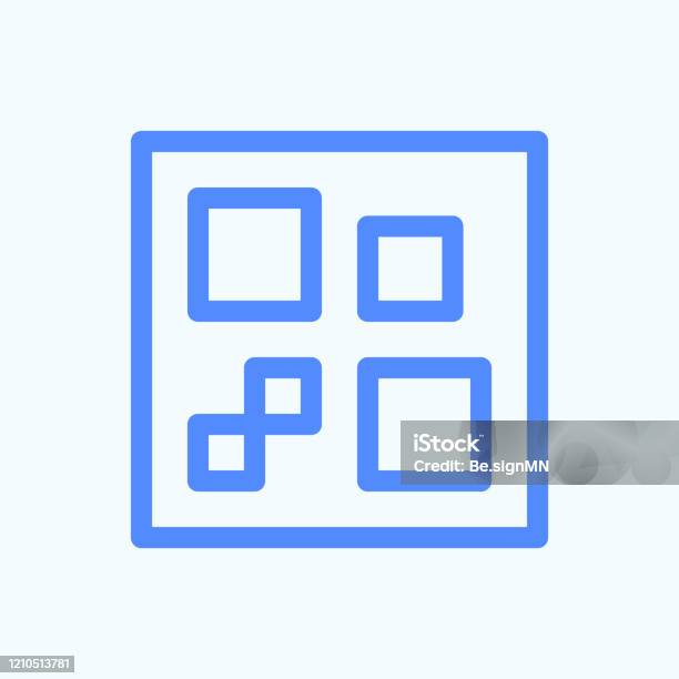 Icône De Code Qr Pour La Conception De Linterface Utilisateur Vecteurs