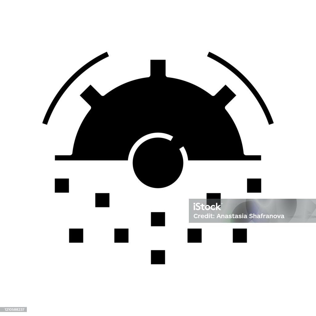 Vetores De Ícone Preto De Configuração Ilustração Conceitual Símbolo