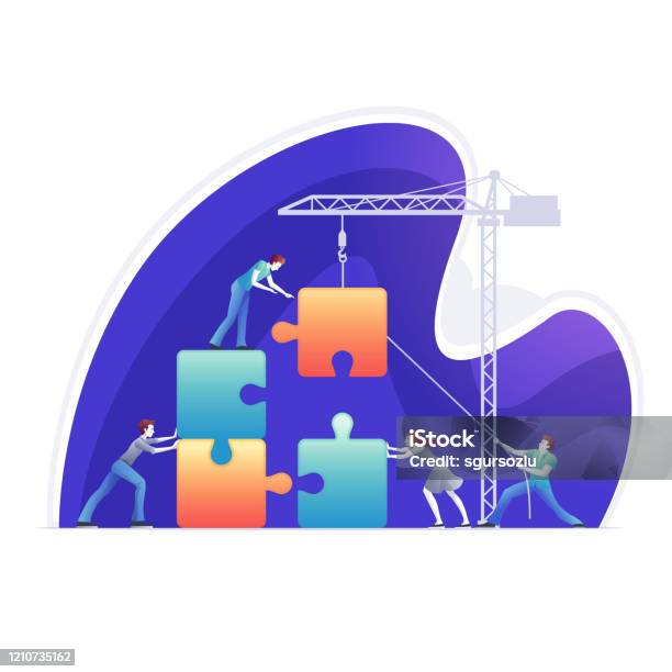 Business Collaboration Concept Vector Illustration Stock Illustration ... Business Collaboration Concept Vector Illustration Stock Illustration ...