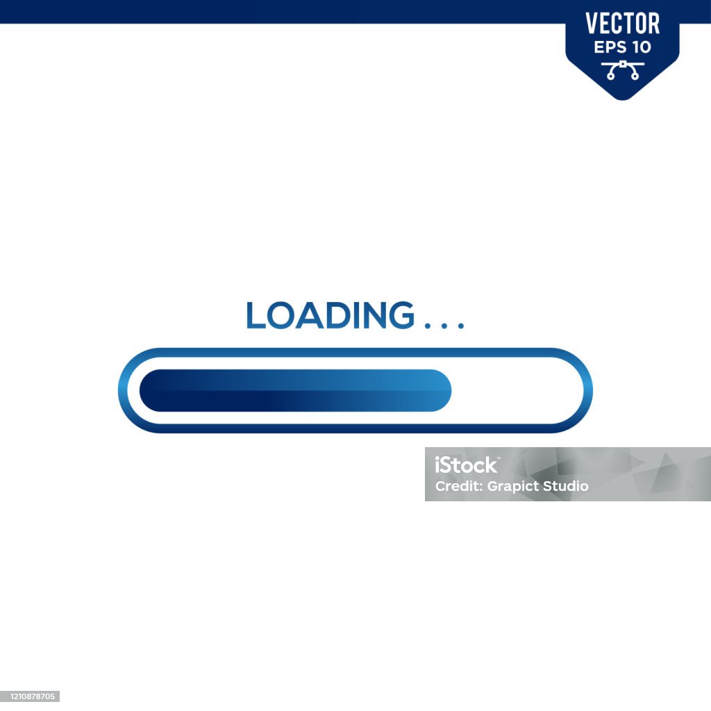 Loading Illustration Design Concept Related To Load Progress Indicator