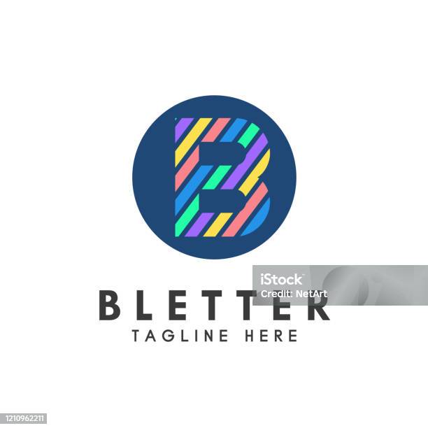Logo De Lettre Dalphabet B Et Modèle De Conception Dicône Vecteurs
