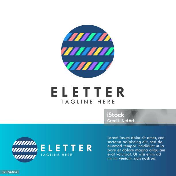 Logo De Lettre Électronique Dalphabet Et Modèle De Conception Dicône