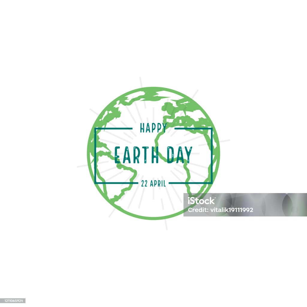 Vetores De Dia Da Terra Ilustração Para O Dia Da Terra Feliz Vetor