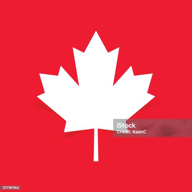 Icône De Feuille Dérable Symbole Canadien Illustration De Vecteur