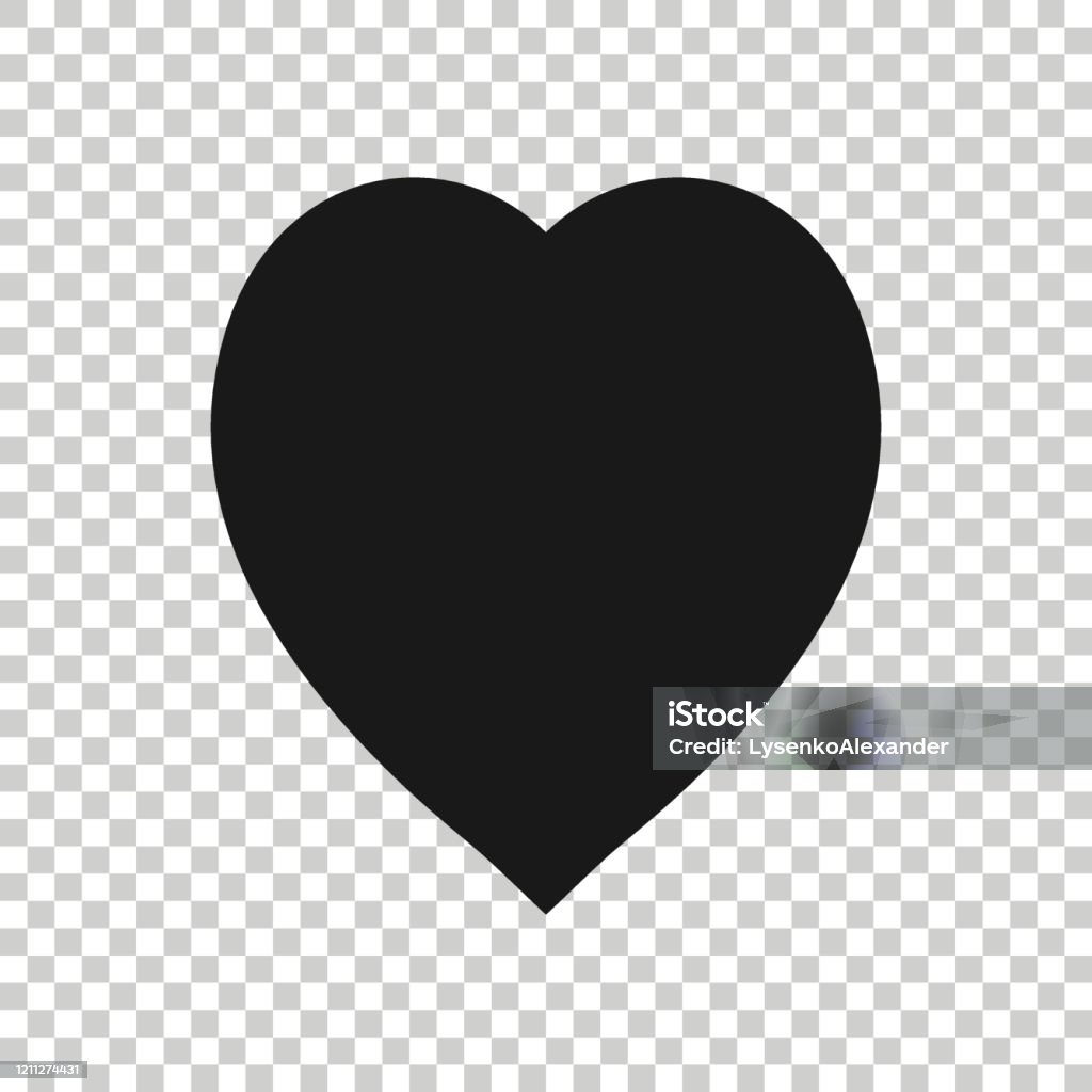Herzsymbol Im Flachen Stil Liebe Vektorillustration Auf Weißem ... Herzsymbol Im Flachen Stil Liebe Vektorillustration Auf Weißem ...