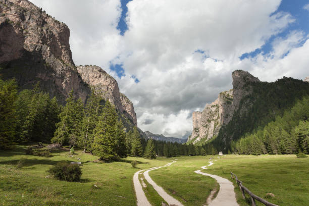 Free picture: Dolomite pass pathway in valley national park landscape