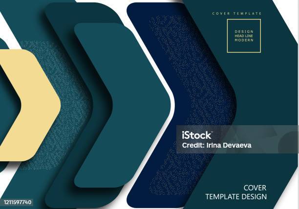 Bright Abstract Rounded Arrows With Shadows And Dots Overlap Each Other