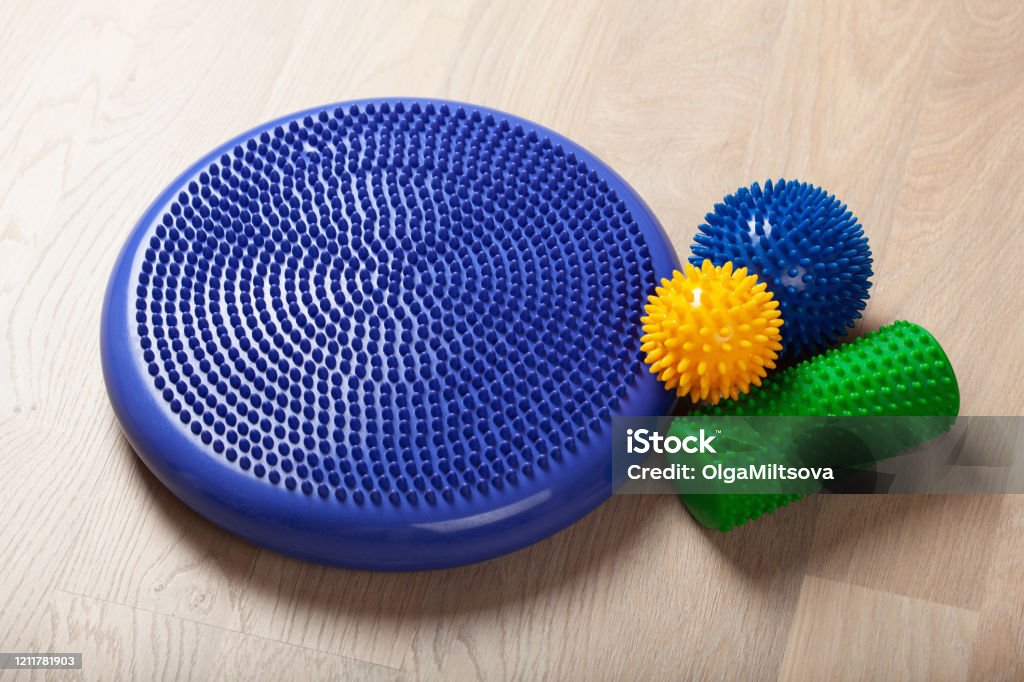 Massage Rubber Balls Balance Cushion And Roller For Self Massage And