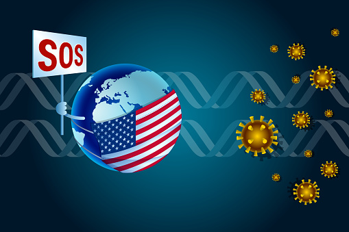 Konsep Coronavirus Covid19 Untuk As Bumi Dalam Topeng Medis Dengan ... Konsep Coronavirus Covid19 Untuk As Bumi Dalam Topeng Medis Dengan ...