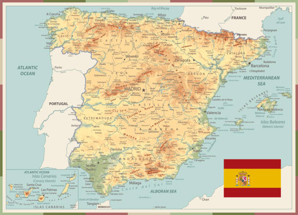 90+ Spain Physical Map Stock Photos, Pictures & Royalty-Free Images ... 90+ Spain Physical Map Stock Photos, Pictures & Royalty-Free Images ...