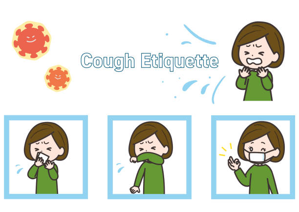 360 Cough Etiquette Stock Illustrations Royalty Free Vector Graphics