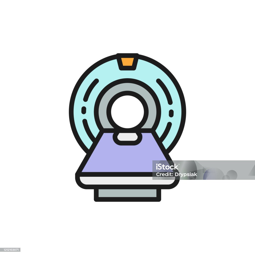 Pemindai Mri Perangkat Pencitraan Resonansi Magnetik Ikon Garis Warna ... Pemindai Mri Perangkat Pencitraan Resonansi Magnetik Ikon Garis Warna ...