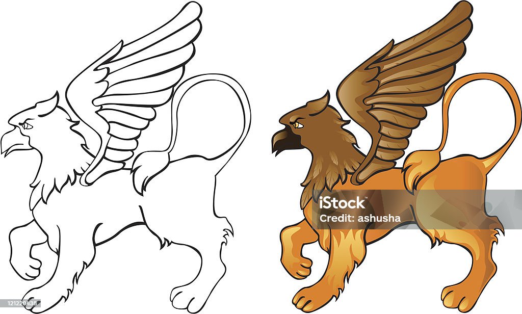 D Griffin 그리핀에 대한 스톡 벡터 아트 및 기타 이미지 그리핀 일러스트레이션 가공의 인물 Istock