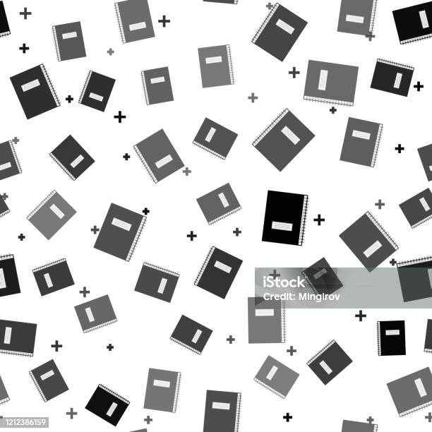 Beyaz Arka Planda Siyah Notebook Simgesi Sorunsuz Desen Spiral Not ... Beyaz Arka Planda Siyah Notebook Simgesi Sorunsuz Desen Spiral Not ...