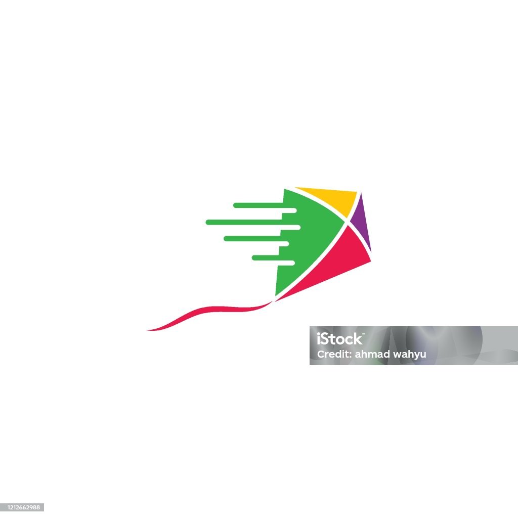 Vecteur De Logo Dillustration De Cerfvolant Vecteurs Libres De Droits