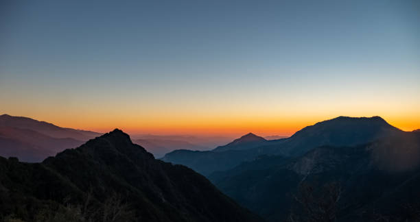 Free Stock Photo of Stunning sunset behind rugged peaks | Download Free ...