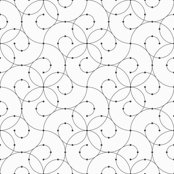 200 Black Interior Background Of Circle Mesh Pattern Illustrations