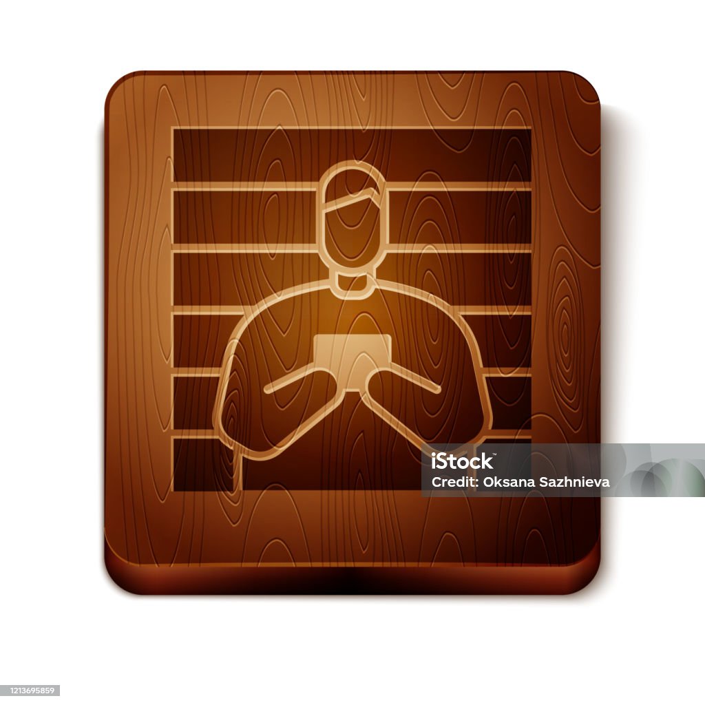 Ilustración de Icono Criminal Sospechoso Marrón Aislado Sobre Fondo ... Ilustración de Icono Criminal Sospechoso Marrón Aislado Sobre Fondo ...