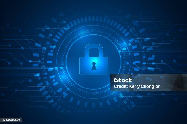 Ilustración De Tecnología De Seguridad Digital Y Privacidad Y Más