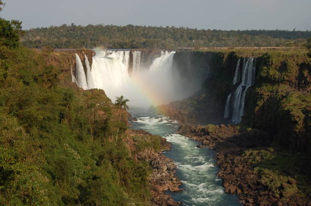 Free picture: The Iguazu waterfall on Brazilian side of border