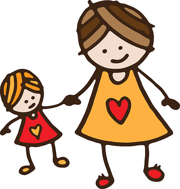 160 Two Friends Holding Hands Drawing Stock Illustrations Royalty