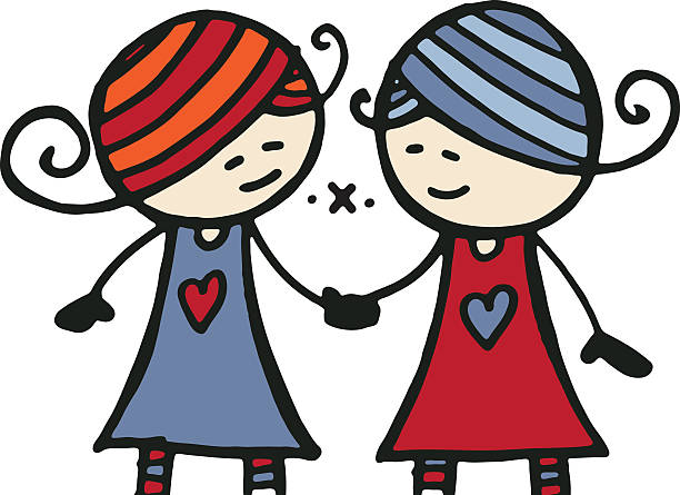 40 Lesbians Holding Hands Drawings Stock Illustrations Royalty Free