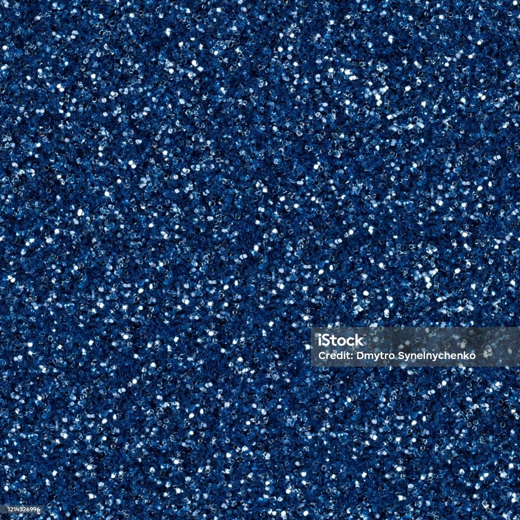 Dark Blue Glitter Sparkle Confetti Texture Christmas Abstract