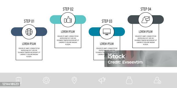 Infographie De Cercle De Modèle Plat De Vecteur Concept Dentreprise